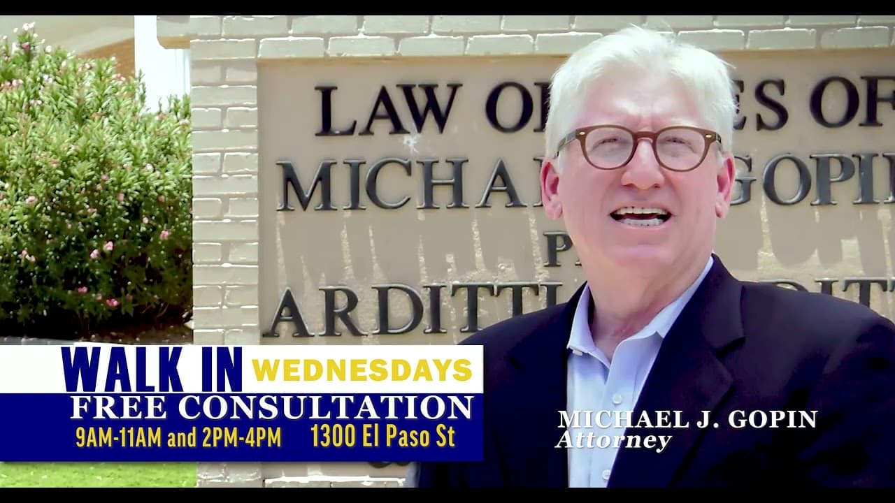 Gopin Walk In Wednesdays - The Law Offices of Michael J. Gopin, PLLC